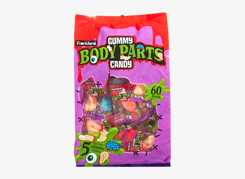 The Candy Lab - Frankford Gummy Body Parts Halloween Candy, 65 Count ...