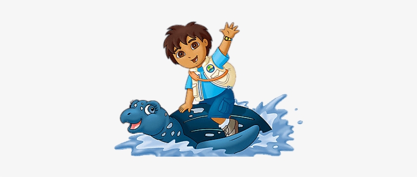 Diego Riding A Turtle Png - Go Diego Go Deep Sea - 480x270 PNG Download ...