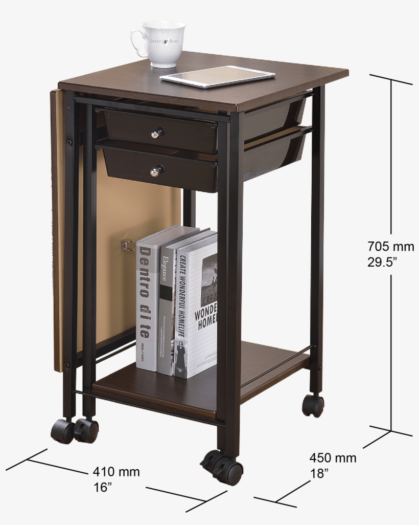 Foldable Student Desk W/2 Drawers - End Table - 2480x2480 PNG Download ...