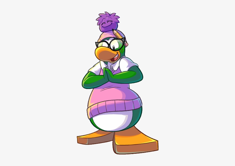 Aunt Artic Clapping - Club Penguin Cutouts Aunt Arctic - 336x510 PNG ...