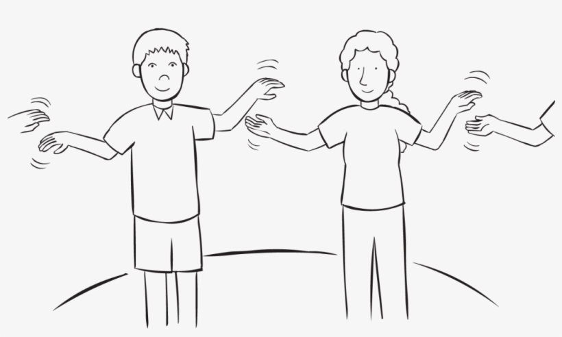 Circle Clap - Line Art - 1024x768 PNG Download - PNGkit