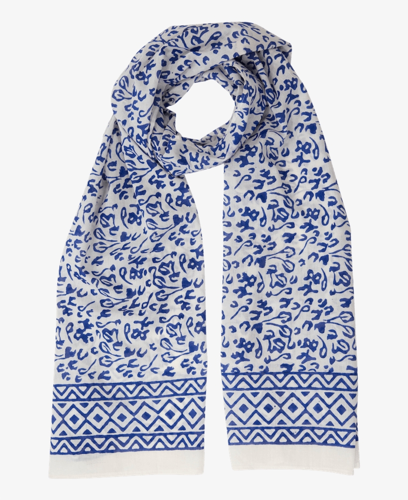 Bright Blue Abstract Scarf - Scarf - 767x1000 PNG Download - PNGkit