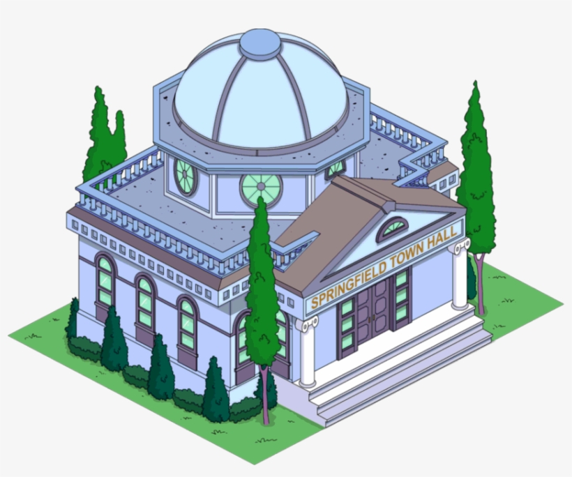 Town Hall Final - Simpsons Springfield Frink - 850x668 PNG Download ...