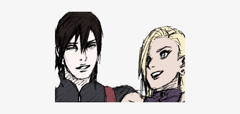 Canon-pairings Of Naruto [sketches By Masashi Kishimoto - Cartoon ...