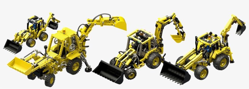 Backhoes - Toy Vehicle - 2493x807 PNG Download - PNGkit