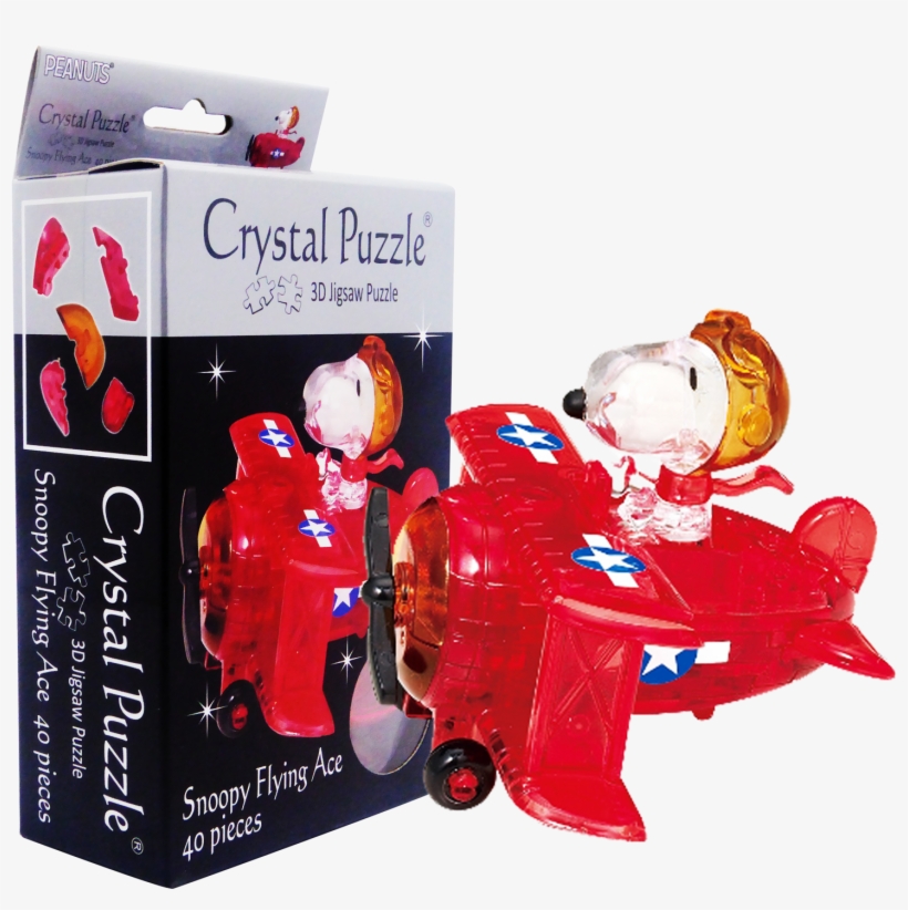 Snoopy Flying Ace - Bepuzzled Snoopy Flying Ace Crystal Puzzle ...