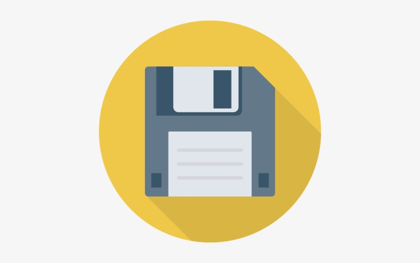 Floppy Discs Aka The Real Life Save Button Icon - Flat Save Icon Png ...