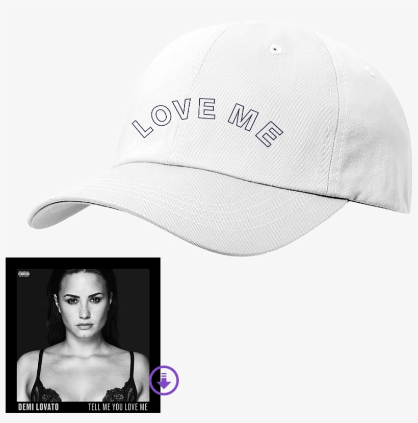 Download Transparent White Dad Hat Super Digital Album - Demi Lovato ...