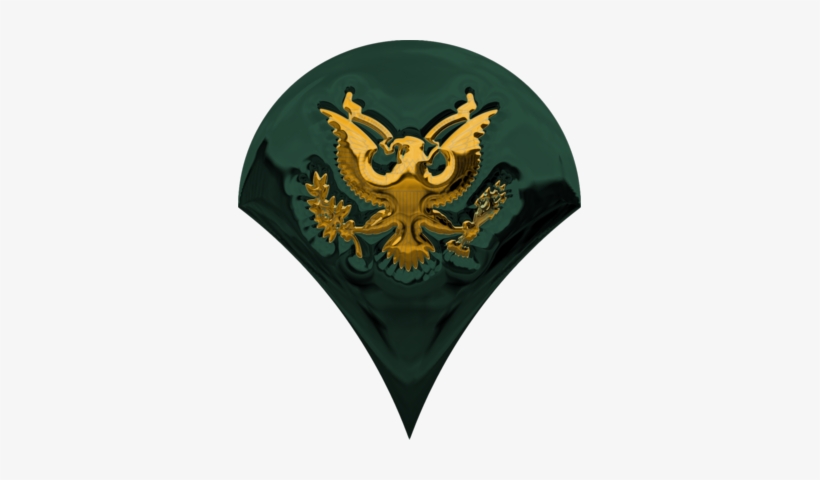 Army Rank Spc - Chrome Us Army Ranks - 343x400 PNG Download - PNGkit