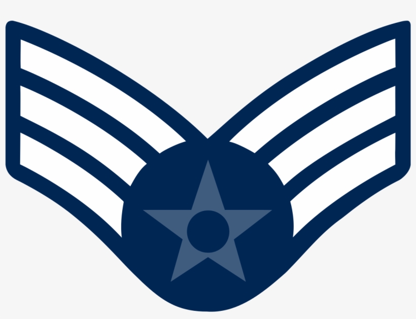 Military - Senior Airman Rank Insignia - 1128x888 PNG Download - PNGkit