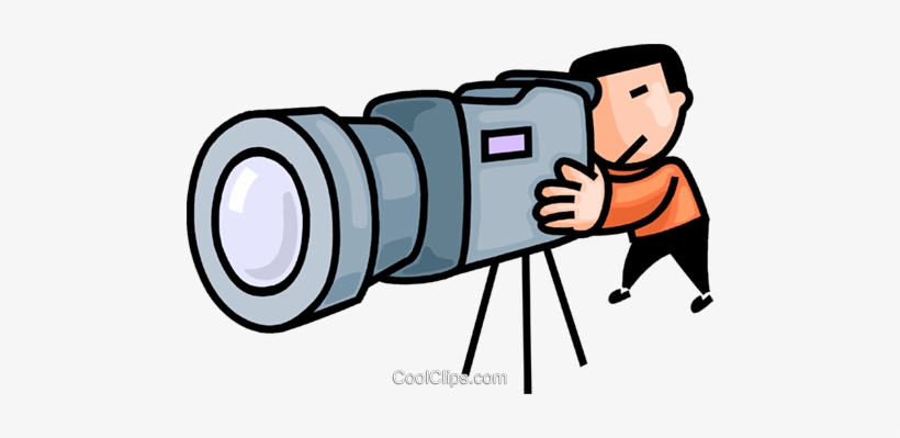 Camera Man Royalty Free Vector Clip Art Illustration - Video Camera ...