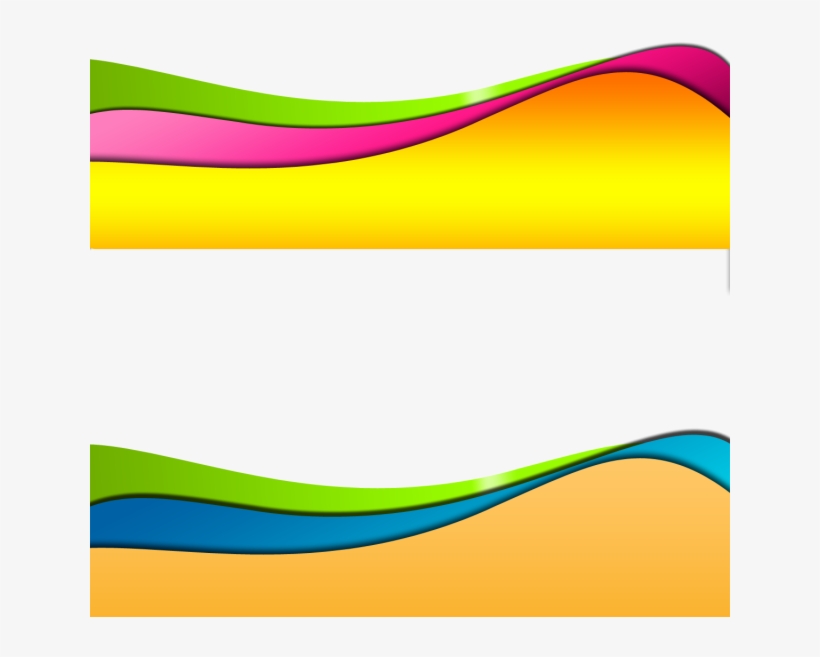 Wave Banner Abstract Material Pattern, Wave, Banner, - Portable Network ...