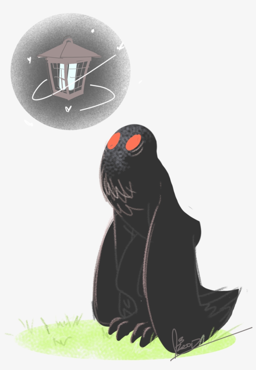 Mothman In The Summertime - 1000x1500 PNG Download - PNGkit