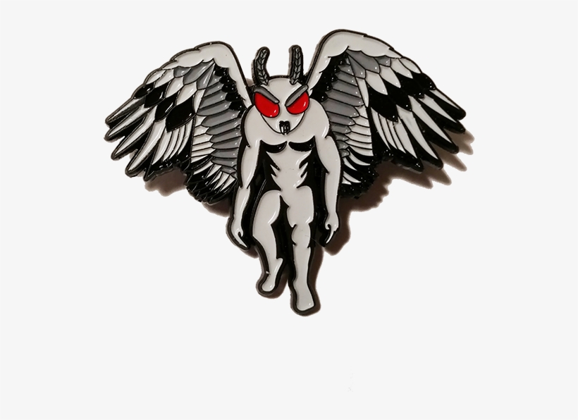 Mothman Pin Front Resized - Cartoon - 620x600 PNG Download - PNGkit