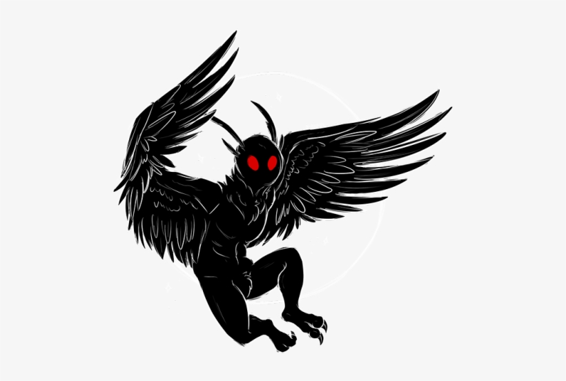 Mothman Here For Your Mothman Needs - Illustration - 500x484 PNG ...