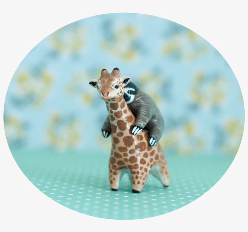 Giraffe And Sloth - 1200x800 PNG Download - PNGkit