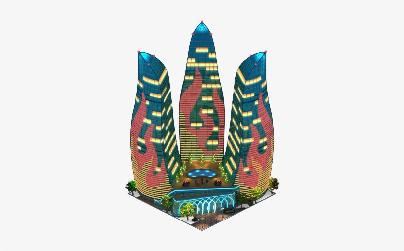 Flame Towers - Inflatable - 314x430 PNG Download - PNGkit