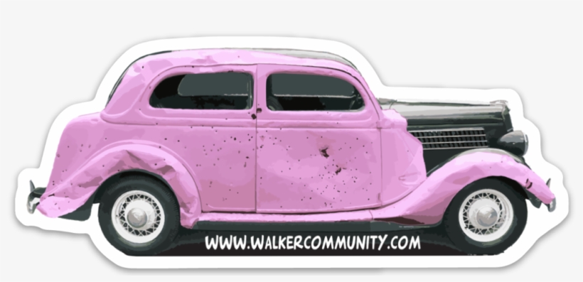 Download Transparent The Pink Car Sticker - Car - PNGkit