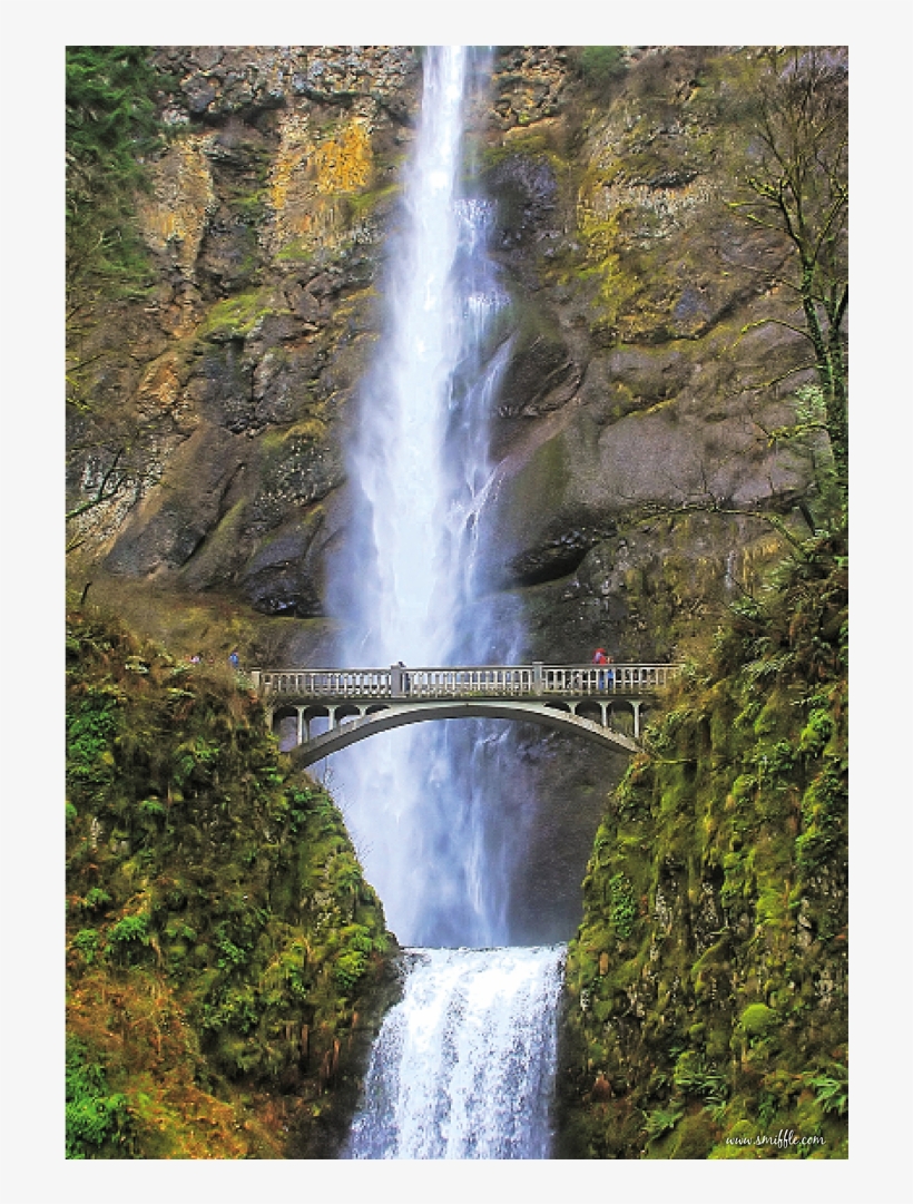Waterfalls - Wfs086 - Multnomah Falls - 1000x1000 PNG Download - PNGkit