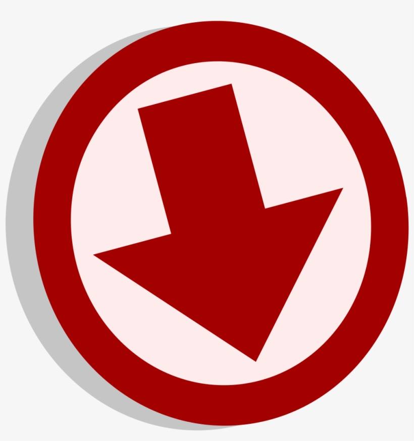 Download Transparent Symbol Arrow Down - Down Symbol - PNGkit