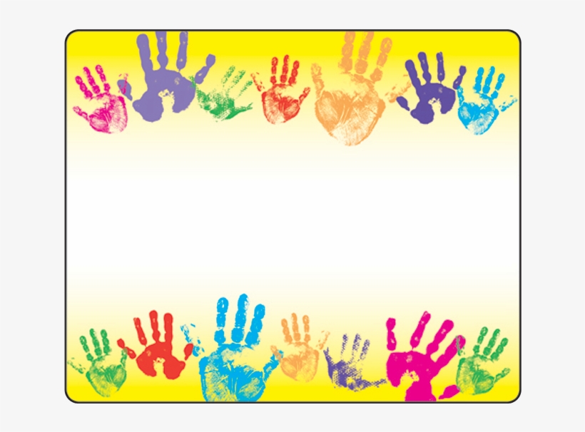 Rainbow Handprints Terrific Labels - Trend Enterprises Inc 36 Trend ...