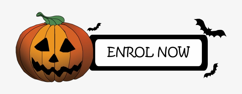 Happy Feet Halloween Enrol Button - Halloween Subscribe Button Png ...
