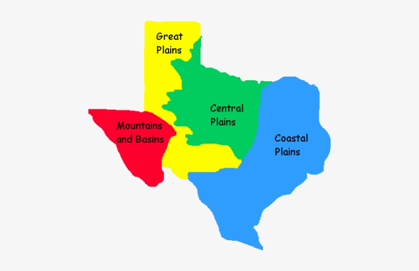 Texas Regions - 476x450 PNG Download - PNGkit