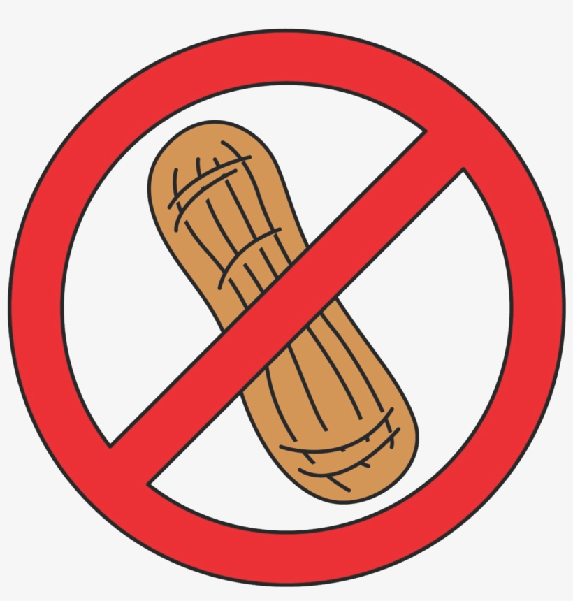 Peanut Free Symbol - Nut Free Clip Art - 1277x1270 PNG Download - PNGkit