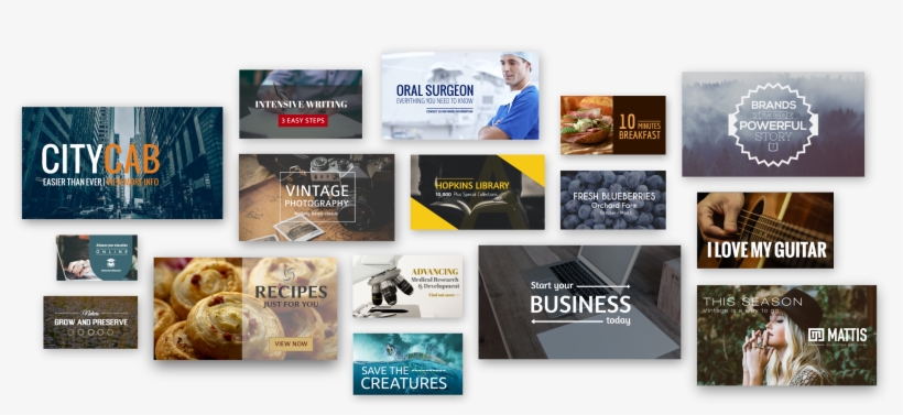 Social Media Graphics Examples - 2500x1000 PNG Download - PNGkit