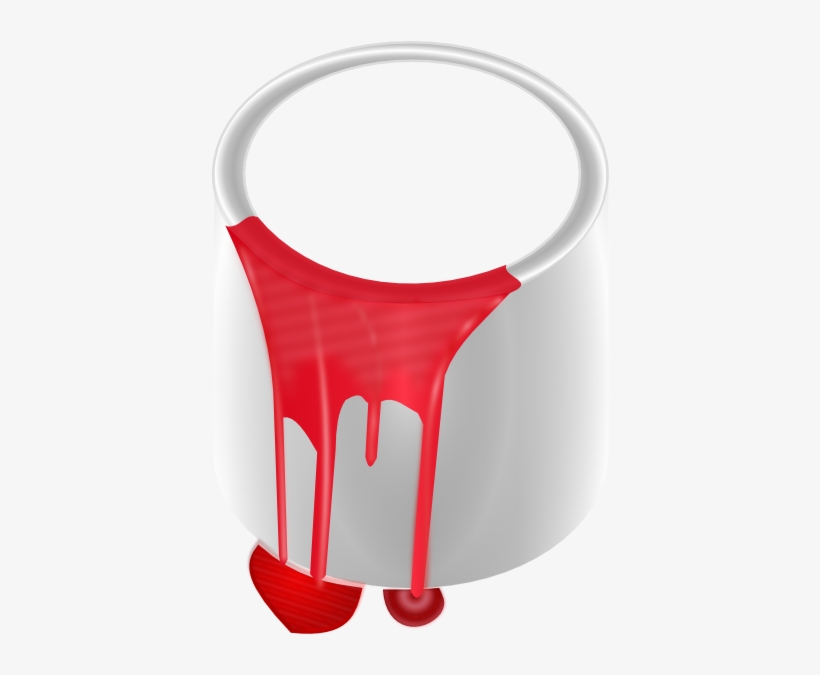 Paint Can Red Clip Art At Clker - Red Paint Can Transparent - 432x594 ...