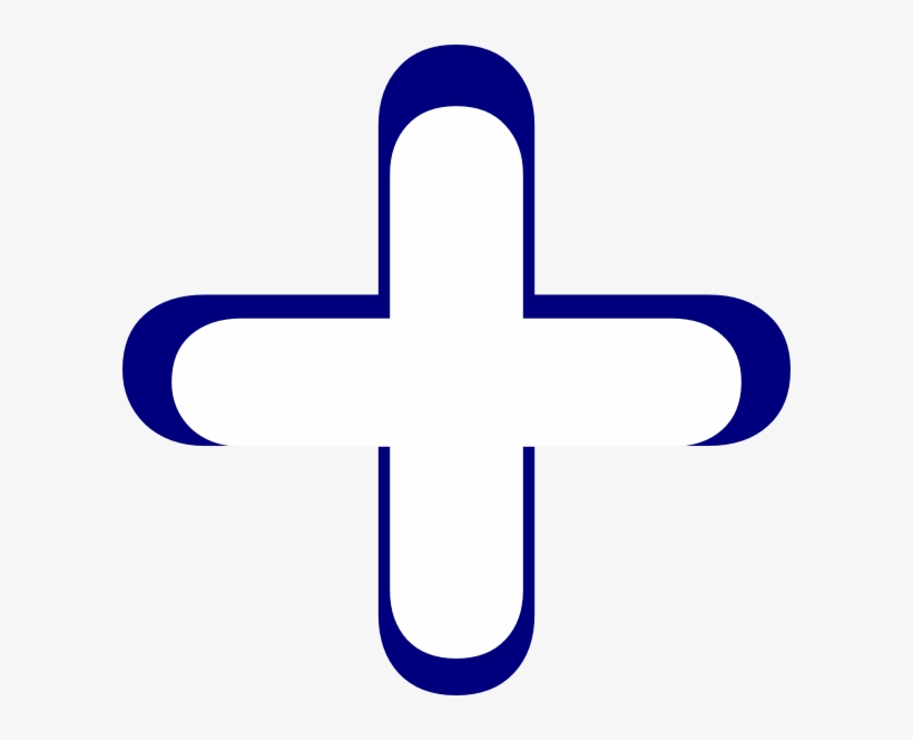 White And Blue Addition Symbol Clip Art - Addition Png - 600x584 PNG ...