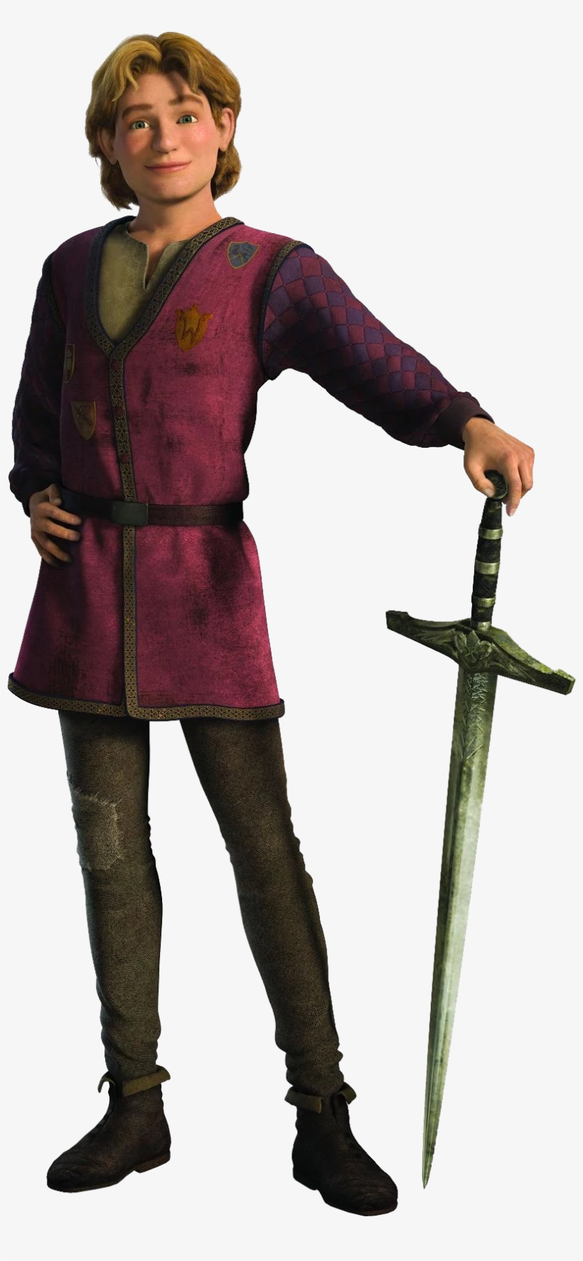 Arthur Pendragon - Shrek 3 - 811x1694 PNG Download - PNGkit