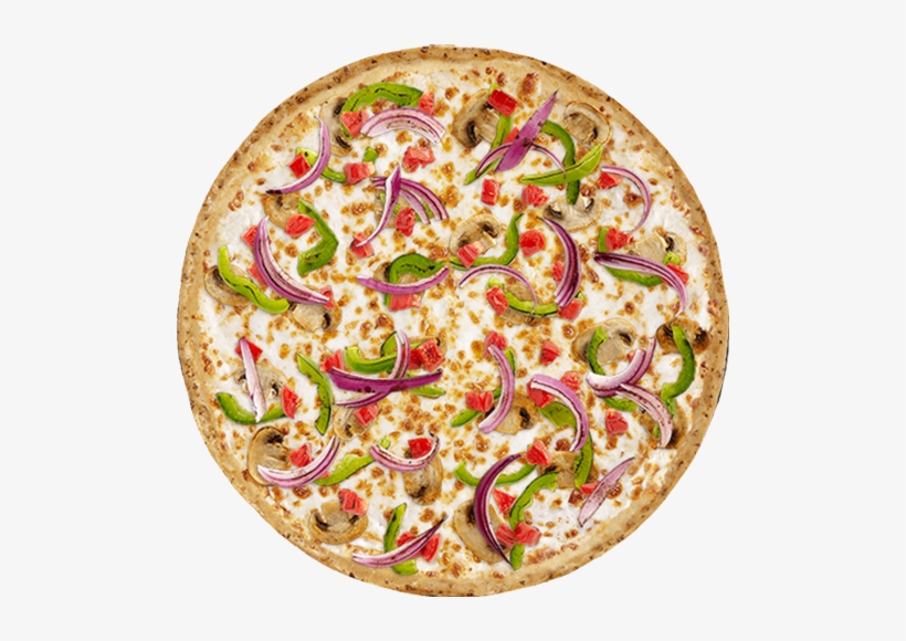 Vegetarian Pizza - Vegetarian Pizza Top View - 500x500 PNG Download ...