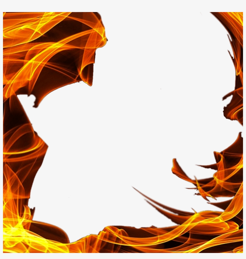 Square Fire Frame - Transparent Background Fire Frame - 1500x1500 PNG ...