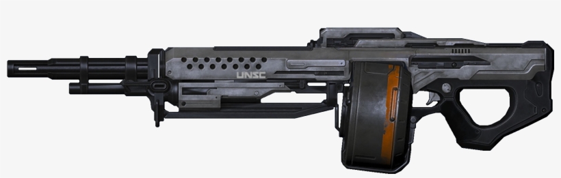 M739 Light Machine Gun - Halo Weapons - 1824x576 PNG Download - PNGkit