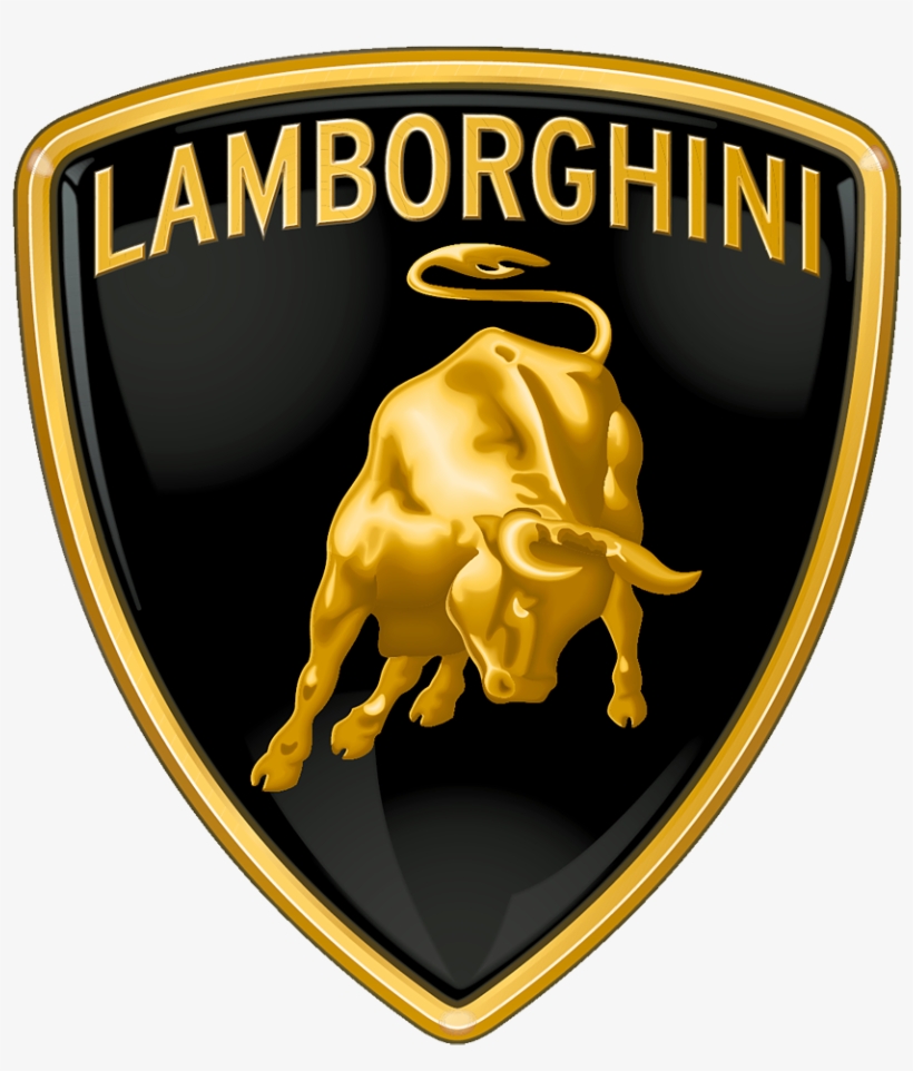 Hd Png - 12"lamborghini Logo Decal Sticker For Case Car Laptop ...