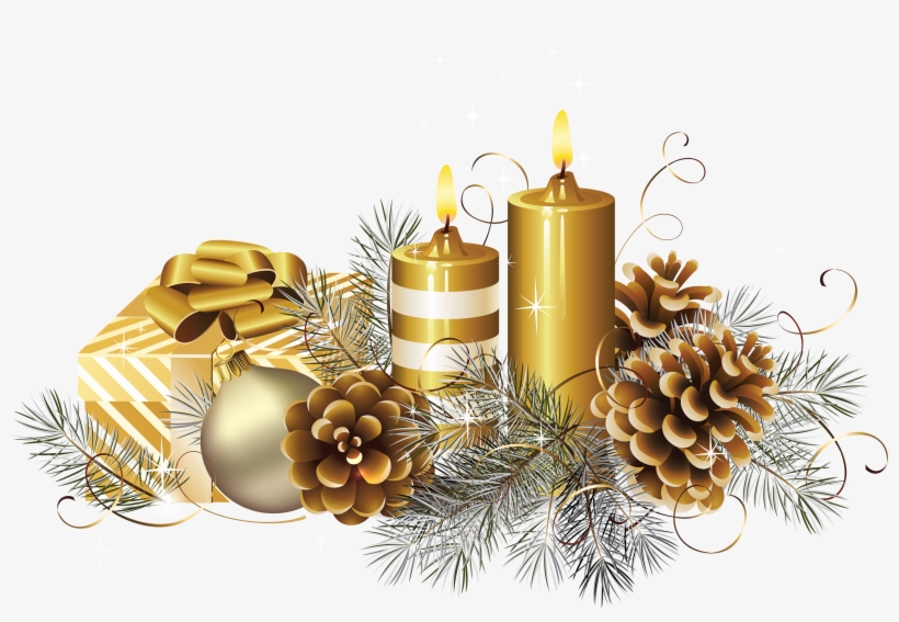 Christmas Candle's Png Image - 3519x2264 PNG Download - PNGkit