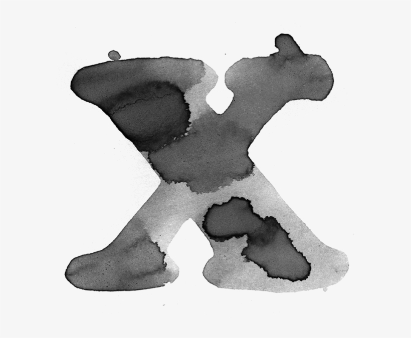Cooper Watercolor Font - Letter X In Watercolor - 595x595 PNG Download ...