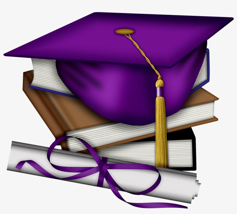 Graduation Bucket List - Purple And Gold Graduation Hat - 1600x1376 PNG ...