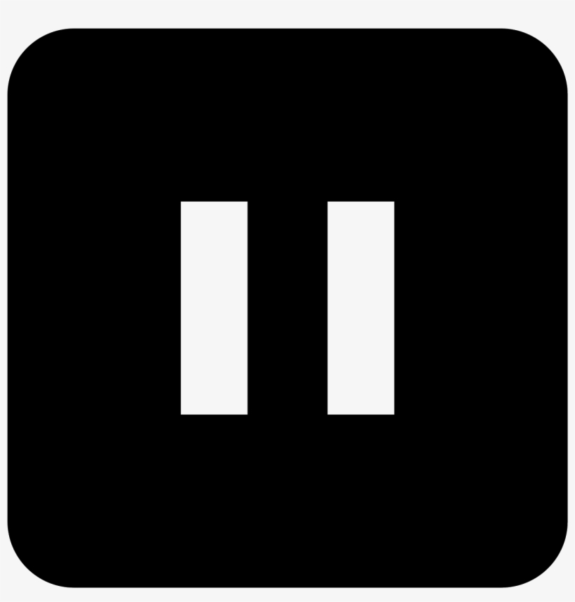 Download Transparent Pause Squared Filled Icon - Parallel - PNGkit