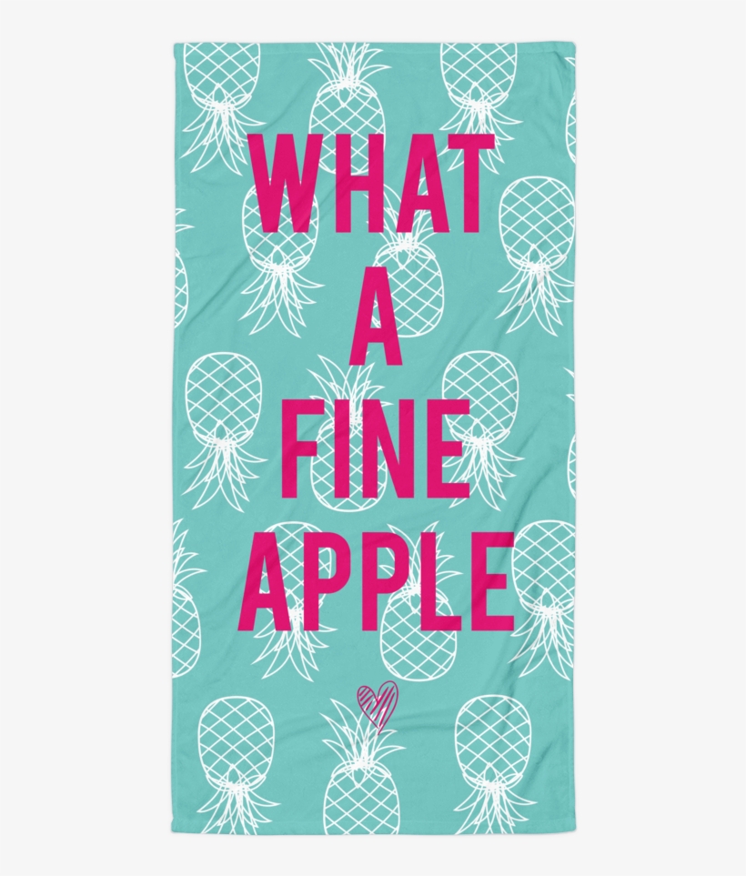 What A Fine Apple Beach Towel - 1000x1000 PNG Download - PNGkit