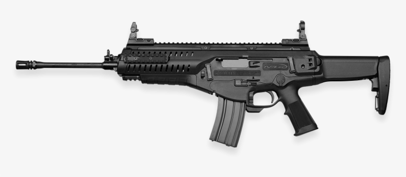 Arx100 With Collapsed Stock - Assault Rifle Facing Left - 1005x482 PNG ...