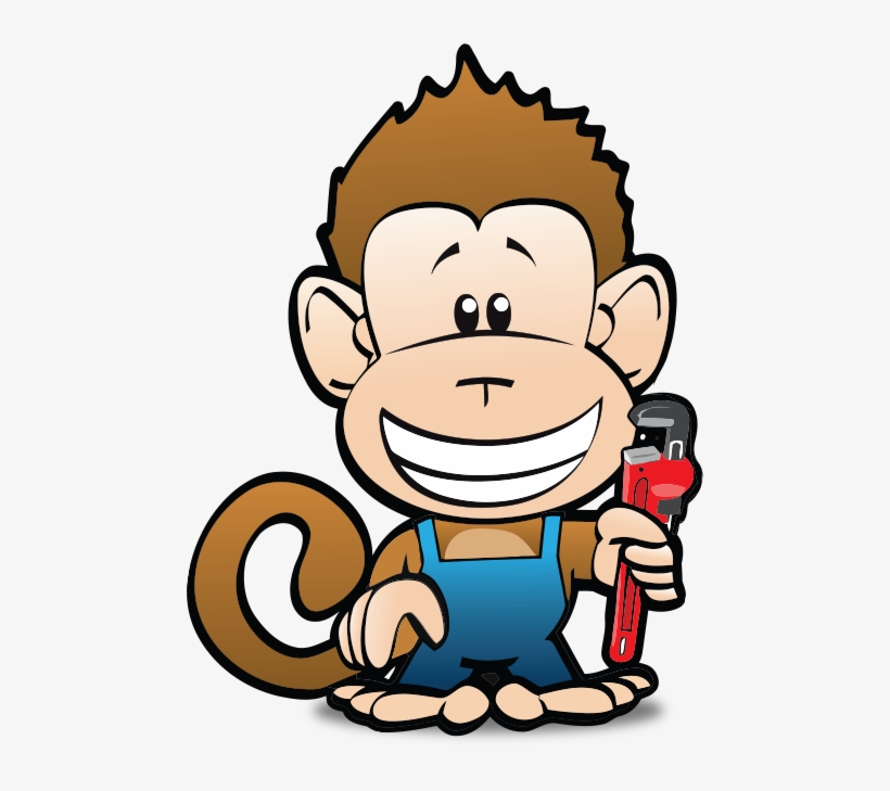 Learn More About Us Monkey Wrench Plumbing Logo - Monkey Plumber ...
