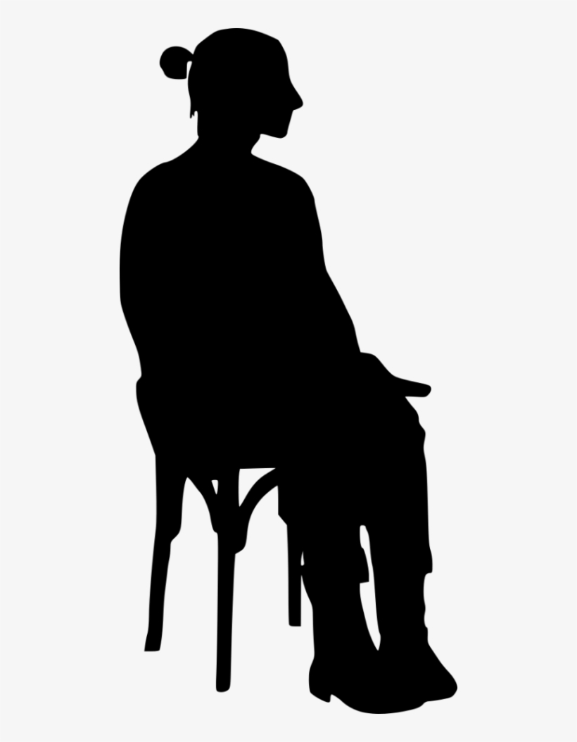 Free Png Sitting In Chair Silhouette Png Images Transparent - Portable ...