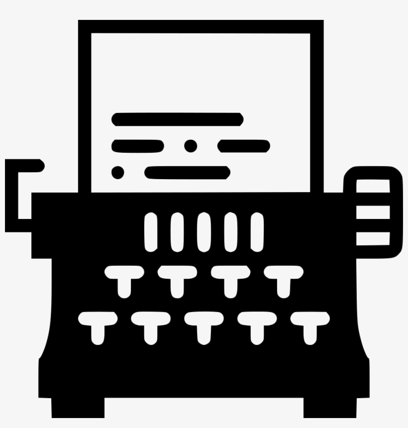 Png File - Typewriter Svg - 980x980 PNG Download - PNGkit