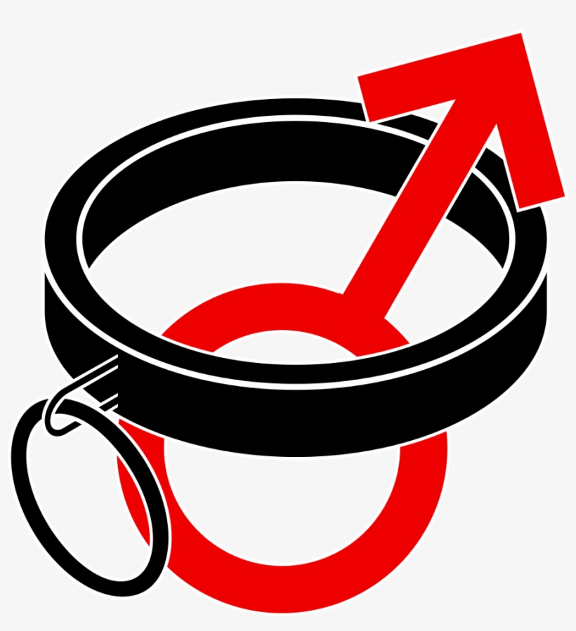 Bdsm Collar Male Symbol - Submissive Symbol - 434x462 PNG Download - PNGkit
