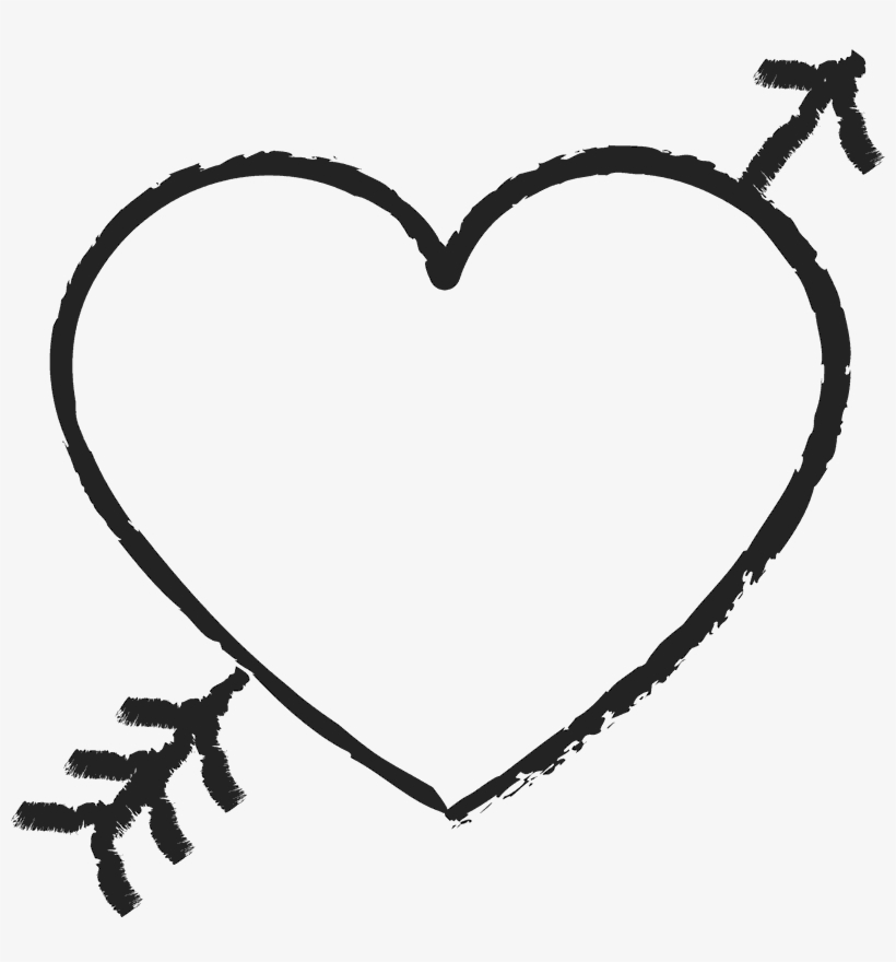 Heart With Arrow Rubber Stamp - Heart With Arrow Clip Art - 800x800 PNG ...