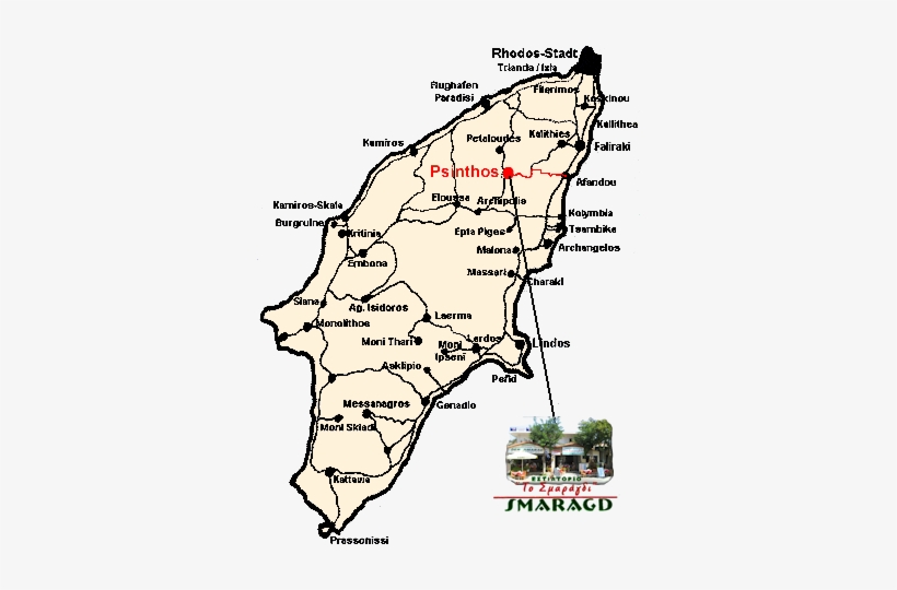 Follow The Main Road From Afandou Directly Inland - Psinthos Rhodos ...