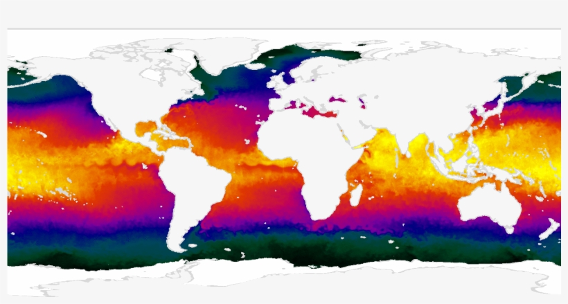 Amsre Sst 0008 - World Map - 1440x720 PNG Download - PNGkit
