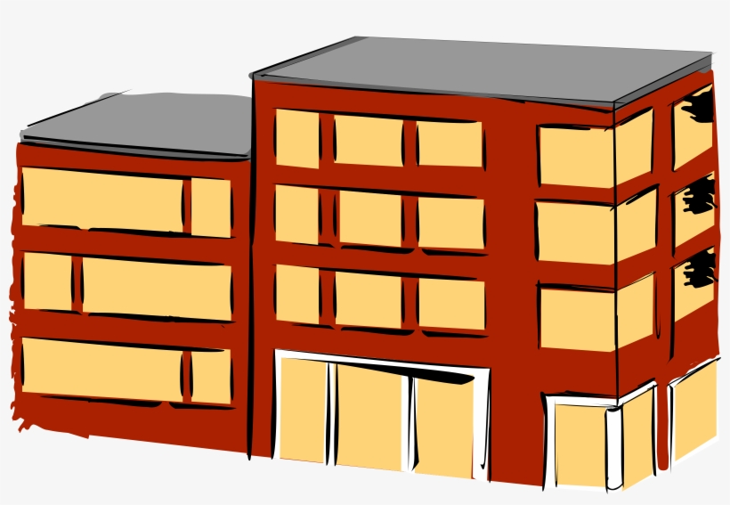 Big Image - Brick Building Clip Art - 2400x1545 PNG Download - PNGkit